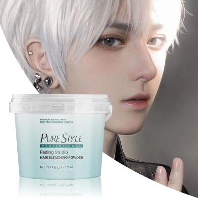 China High Quality 1000g PureStyle Organic Blue Hair Bleaching Powder Light Blonde up to 9 Level Dust Free OEM for sale