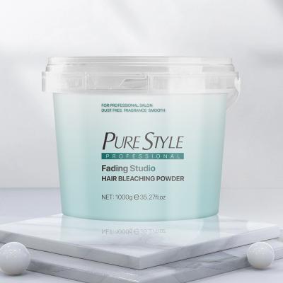 China PureStyle  High Quality 1000g Organic Blue Hair Bleaching Powder Dust Free Light Blonde up to 9 Level  OEM for sale