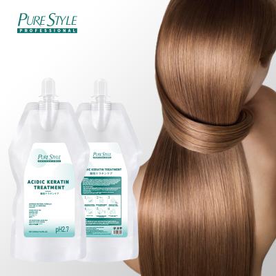 China Purestyle Professional Grade Acidic Keratin Hair Treatment Brazilian Baked Oil Hair Mask Premium Perm Lotion for sale