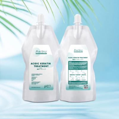 China Purestyle Professional Acid Hair Treatment Formaldehyde-Free Smoothing Cream for Straightening Damaged Curly Hair Perm Lotion for sale