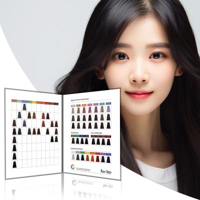 China Professional Hair Color Swatches Chart 47 Colors Permanent for Salons for sale