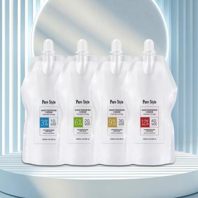 China Salon 100% Grey Coverage 3% 6% 9% 12% Peroxide Oxidant Cream Developer ODM/OEM Hair Color Manufacturer Supply for sale