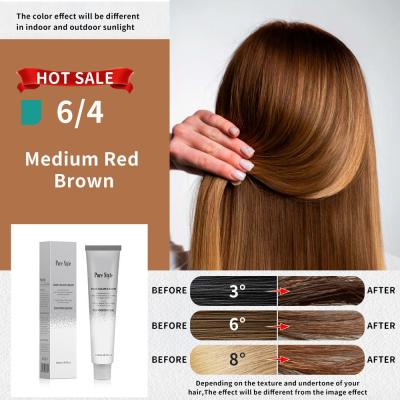 China OEM Professional Hair Color Cream Low Ammonia 100ML For Salon Organic Color Professional Hair Color Manufacturer for sale
