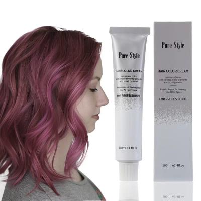 China Salon OEM Fast Acting Blonde Hair Color Dye Professional 100ml Permanent Hair Color Herbal Formula for sale