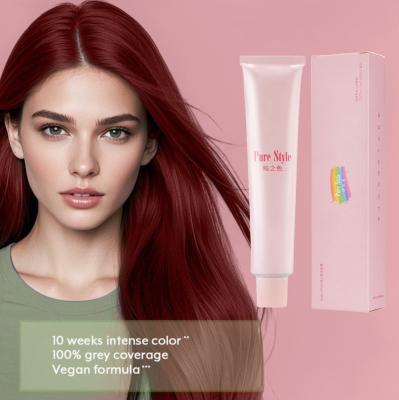China Herbal Care OEM Hair Color Cream Herbal Hair Dye Nourishing Whoelsale Hair Dye Factory for sale