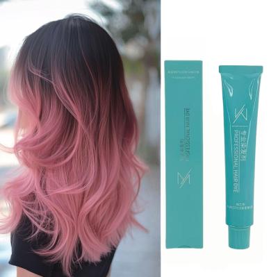 China SHUJI 90ml OEM Long-Lasting Herbal Hair Dye Cream Professional Salon Use Low Ammonia  Hair Color for sale
