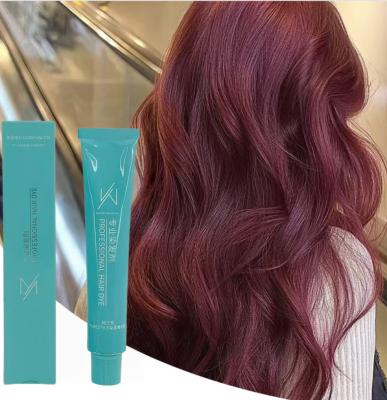 China SHUJI 90ml OEM Long-Lasting Herbal Hair Color Cream Professional Salon Use Permanent Color dye Ammonia Free for sale
