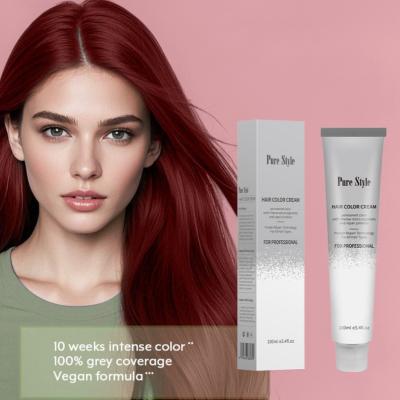 China PureStyle OEM Low Ammonia Popular Colors Hair Dye Cream With 47 Popular Colors for Professional Salon Use Organic Hair Color for sale