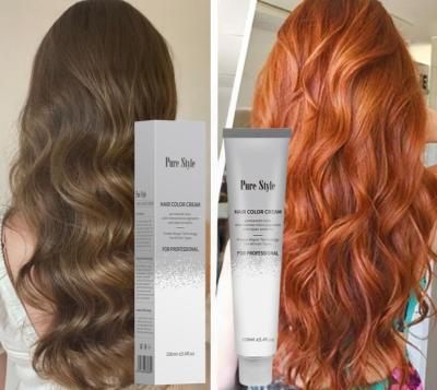 China PureStyle OEM Hot Sale Natural Low Ammonia Hair Dye Cream With 47 Popular Colors for Professional Salon Use Hair Color Cream for sale