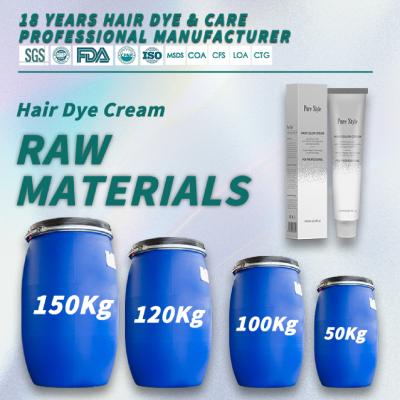 China Purestyle  Permanent OEM Hair Color Cream Raw Materials Bulk Wholesale 47 Colors Ammonia Free Organic Hair Color for sale