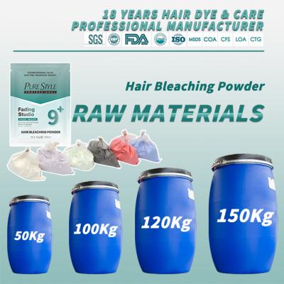 China Premium  Hair Bleach Powder Raw Material in Bulk 50G Cosmetic Grade Hair Color Bleach Powder OEM Hair Color Manufacturer for sale