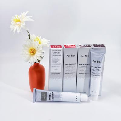 China Purestyle Herbal Permanent Grade Hair Color Cream Non Irritation In Bulk Organic Hair Colour for sale