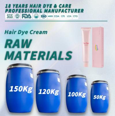 China Professional Salon Hair Color Cream Raw Material Natural Permanent Herbal Formula Hair Dye OEM for sale