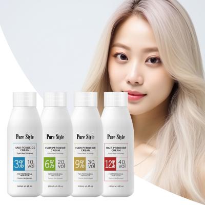 China 100ml Natural Hair Dye Products Permanent Color Hair Oxidant Peroxide Cream OEM Available for sale