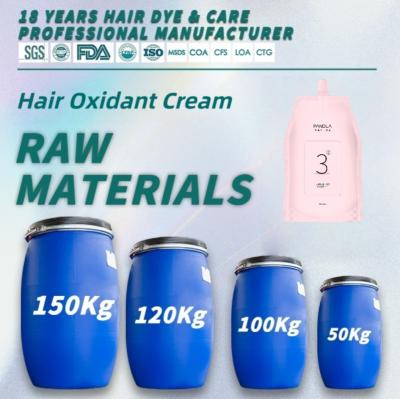China Salon Permanent Hair Color Cream Developer 1% 3% 6% 9% 12% Raw Material  Herbal FormulaLess Irritant OEM for sale