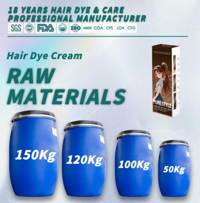 China Homeuse Hair Dye Set Raw Material Ammonia Free Herbal Formula Hair Color Cream OEM Hair Dye Factory for sale