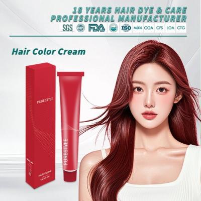 China CANSE 90ml Hair Color Cream Permanent Hair Dye for Salons Variant Colors Herbal Formula Gentle OEM for sale
