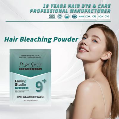 China Purestyle OEM Hair Bleaching Powder Blue Color Hair Lightening Bleach Powder Factory Wholesale for sale