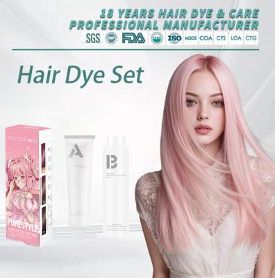 China Purestyle Permanent Hair Dye Set Homeuse Organic Hair Dye OEM Available Professional Hair Dye for sale
