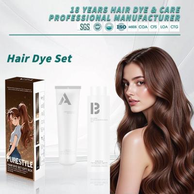 China Purestyle Permanent Hair Dye Cream Set Home Use Safe Formula OEM Wholesale Organic Hair Dye for sale