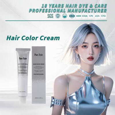 China Purestyle Professional Salon Hair Color Cream OEM Wholesale Long Lasting Healthy Hair Dye for sale