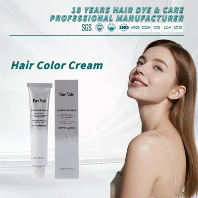China Purestyle Non Allergic Herbal OEM Hair Color Cream OEM Wholesale Low Ammonia Professional Hair Dye for sale