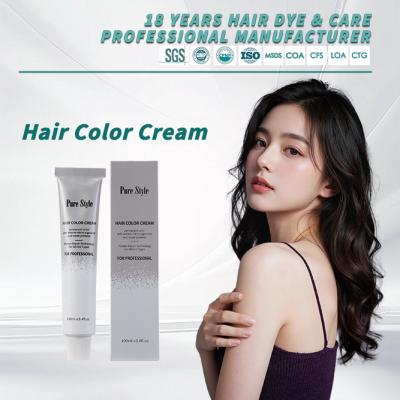 China Purestyle  Permanent Hair Color Cream OEM Wholesale Organic Hair Color Premium Salon Quality for sale
