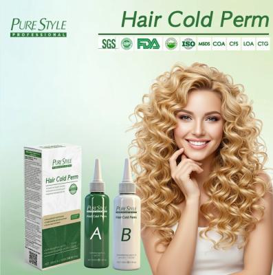 China Purestyle Hair Cold Perm OEM Wholesale Perm Cream Long Lasting Gentle Herbal Formula Hair Perm Lotion for sale