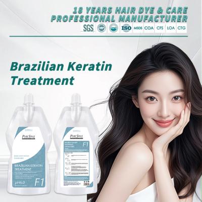 China Purestyle Keratin Treatment Hair Straightener Professional Hair Straightening Treatment Smoothing Nourishing Anti Frizz for sale