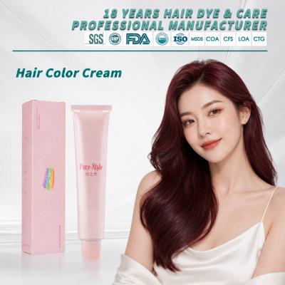China Affordable Permanent Hair Color Cream Bulk OEM ODM Hair Dye Factory Smooth Glossy Aromatic Hair Dye for Wholesale Hair Color Cream Bulk Malaysia for sale