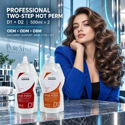 China 500ml x 2 Two-Step Hot Perm Lotion OEM | Professional Salon Perm System for sale