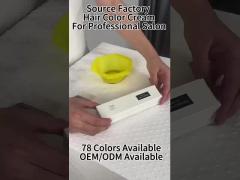 QIANJI Professional Hair Dye Cream Kit Hot Sale Stock Silver Gray Natural Hairstyle Color Permanent