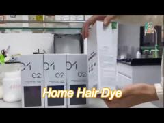 ammonia free home hair dye cream kit with preoxide cream