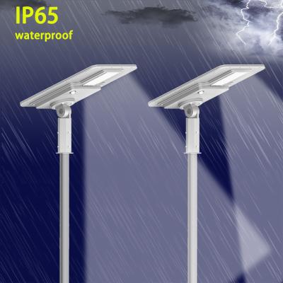 China 3 Years Warranty IP65 Outdoor Road Pole Lamp Integrated All in One Solar Power LED solar street light price for sale