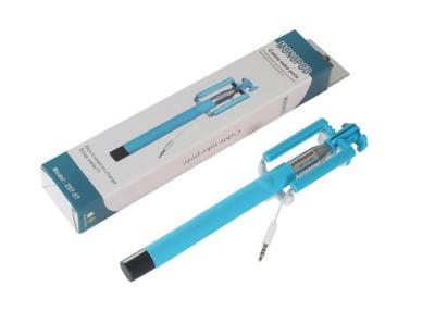 China Portable Foldable Wired Cable Take Pole Selfie Stick With Cable for mobile phone for sale