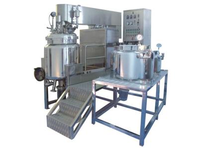 China Hydraulic Homogeneous vacuum emulsifying mixer Pot high shear for sale