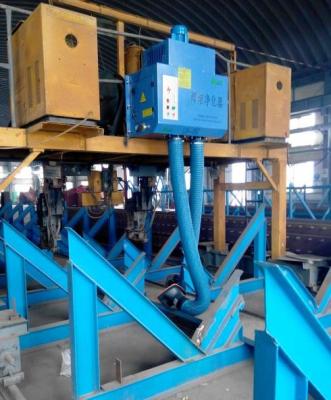 China Wall mounted welding fume extractor with one and dual arms for sale