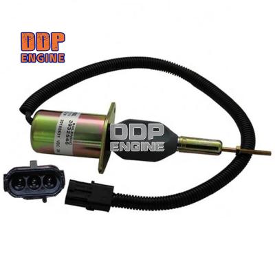 China 3932546 SA-4639-24V 3932545 SA-4639-12V Fuel Shut Off Stop Solenoid Valve For Engine C8.3L 6C 6CT 6CTA ISC8.3 QSC8.3 for sale