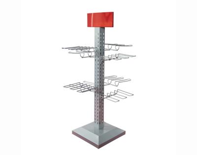 China Custom Basketball Rack / Metal Skateboard Rack Freestanding With Red Light Box for sale