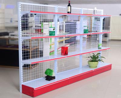 China Chain Store Supermarket Display Shelving Wire Mesh Storage Shelves Light Duty for sale