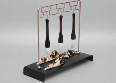 China Stainless Steel Shop Window Displays Accessories Brush Pen Display Stands for sale