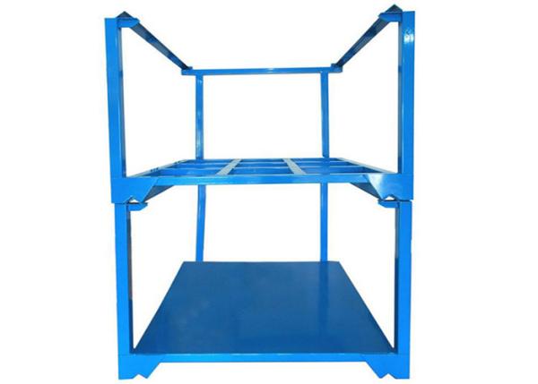 Q235B Metal Warehouse Storage Shelves Stackable Storage Cages