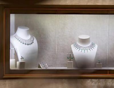 China ODM Electroplated Jewelry Store Showcases With Regular Electrical Lock for sale