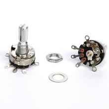 China Single Turn Carbon Composition Potentiometer Rotary Type With Switch RV17-K2 for sale