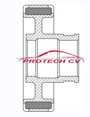 Cina Cv più umido Axle Damper Low Voice And dell'acciaio OE del CR del giunto del cv B1 ad alta resistenza in vendita