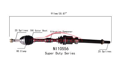 Cina Macinazione di forgia fredda dello stivale del cv Axle Joint Axle Shaft Assembly TPEE di Nissan Versa in vendita