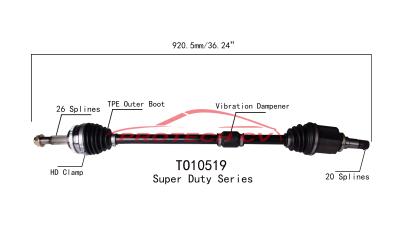 Cina Processo stridente di forgia freddo 2003-2009 dell'albero motore di Toyota Front Right Cv Joint Cv in vendita
