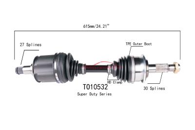 Cina Macinazione di forgia fredda 1996-2002 del lato del cv Axle Joint Cv Axle Right di Toyota 4Runner in vendita