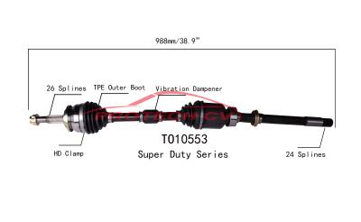 Cina Assemblea 2006-2008 dello stivale del cv di Toyota RAV4 Front Right Cv Axle Shaft in vendita