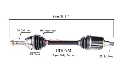 Cina Sostituzione 2010 del cv Axle Joint Front Axle Assembly dell'abitante degli altipiani scozzesi di Toyota in vendita